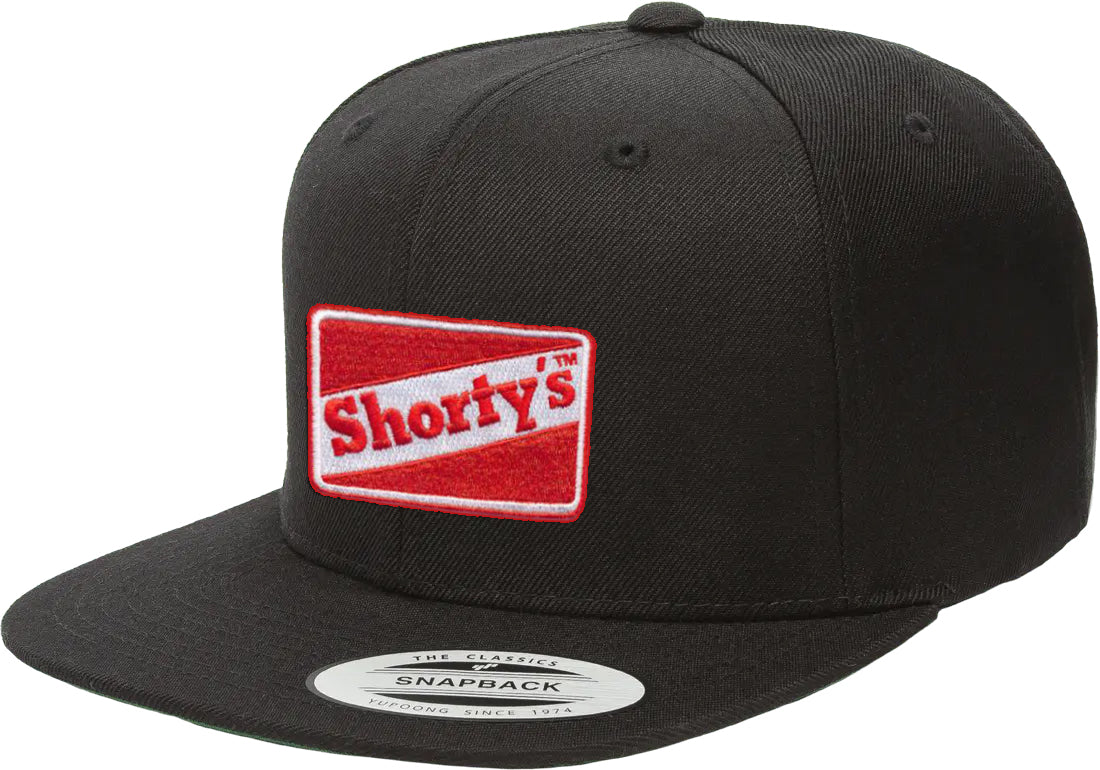 Shorty's OG RED Embroidered Logo Premium Solid Snapback Hat – Shorty's Inc.