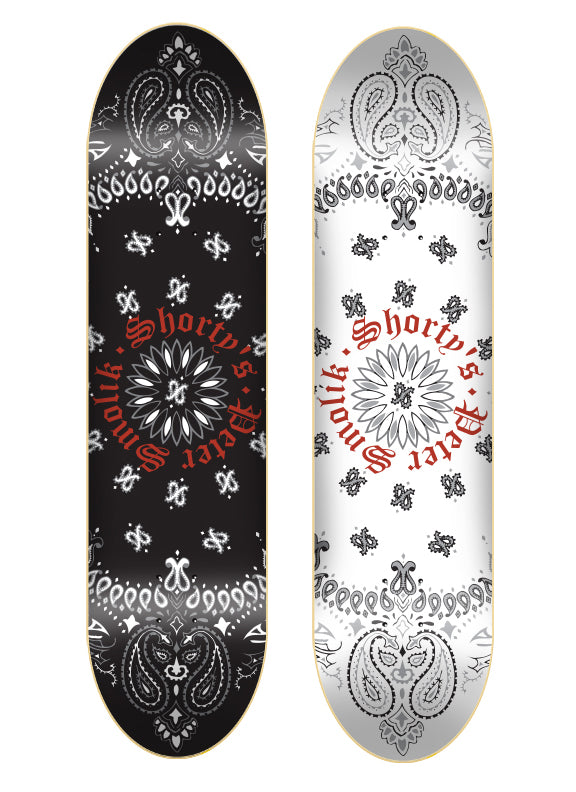 Rare Shorty's original Peter Smolik 7.50" Bandana Decks – Shorty's Inc.